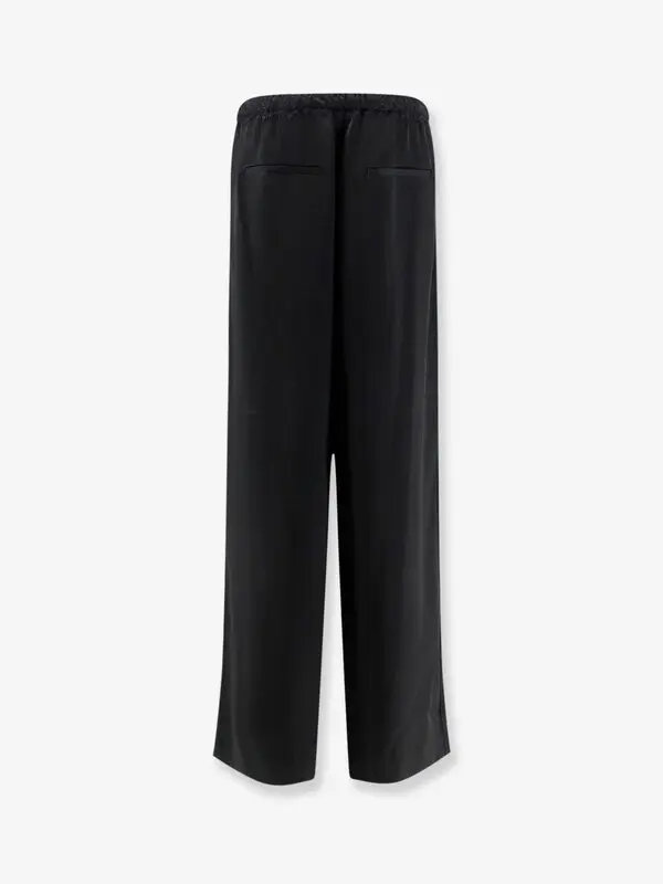 Vince Wide Leg Trousers With Side Lace Insert