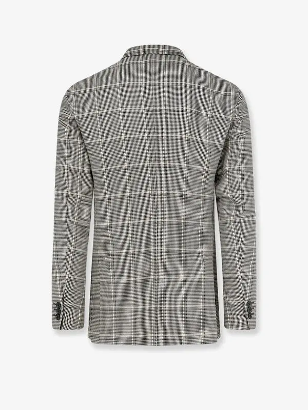 LARDINI Wool And Cotton Blend Blazer