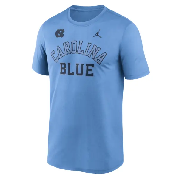 JORDAN North Carolina Primetime Arch Mantra Legend Dri-fit College T-shirt - Blue