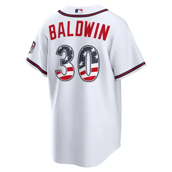 Nike Drake Baldwin Atlanta Braves Usa 250 Fourth Of July Mlb Stadium Jersey