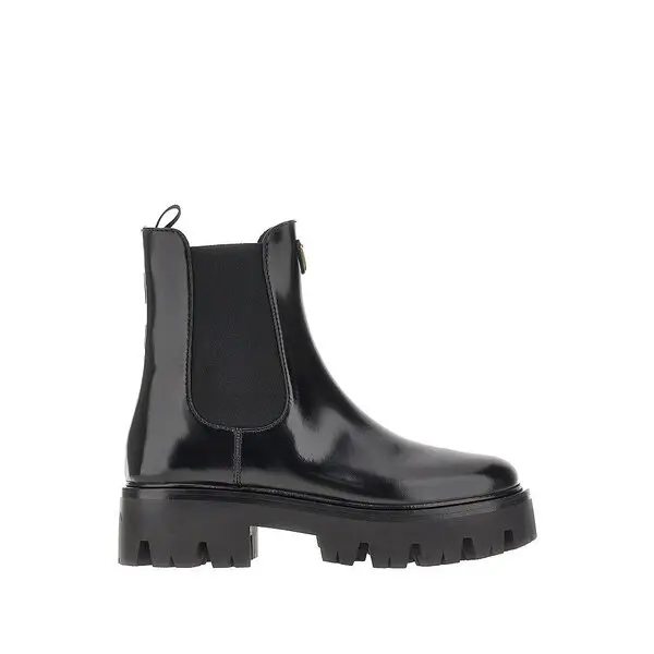 Prada Spazzolato Leather Chelsea Boots