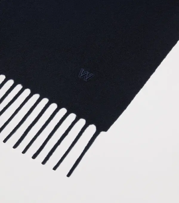 Max Mara Wool Fringe Scarf