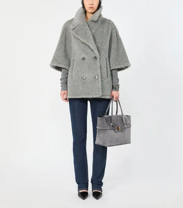 Max Mara Suede Margaux Top-handle Bag