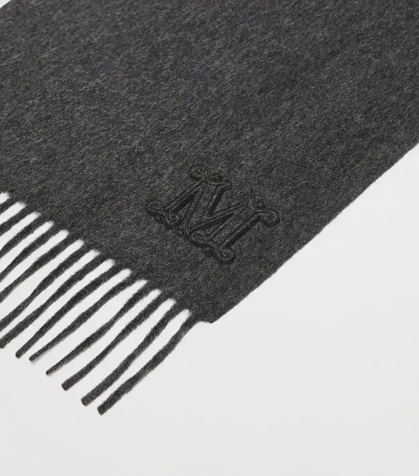 Max Mara Cashmere Monogram Scarf