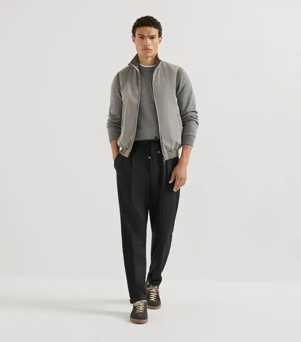 Brunello Cucinelli Virgin Wool Flannel Trousers