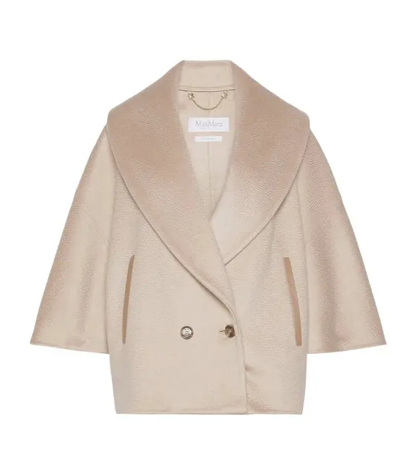 Max Mara Cashmere Shawl-lapel Cape