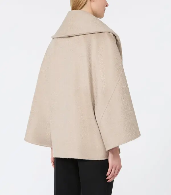 Max Mara Cashmere Shawl-lapel Cape
