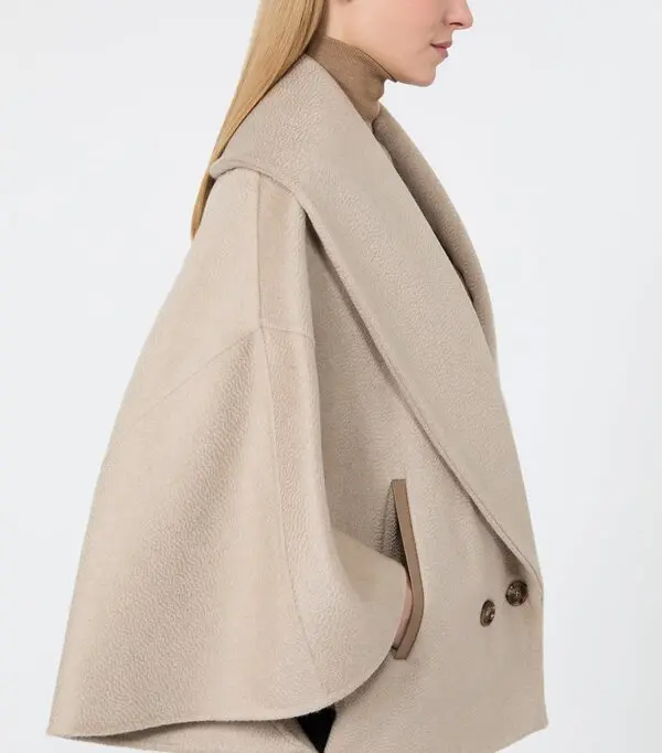 Max Mara Cashmere Shawl-lapel Cape