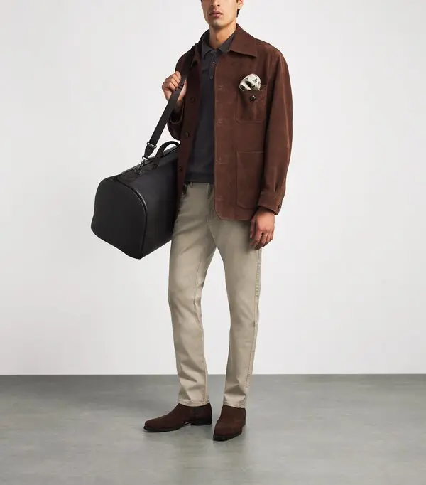 Purdey Merino Wool Long-sleeve Polo Shirt