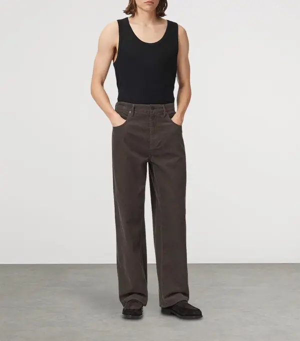 ALLSAINTS Corduroy Rivet Straight Jeans