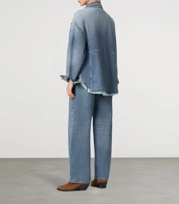 ALLSAINTS Sadie Studded Barrel-leg Jeans