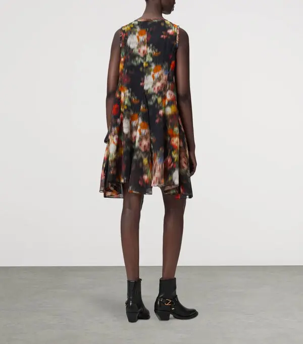 ALLSAINTS Floral Cotton Sybil Mini Dress