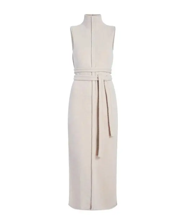 Proenza Schouler Zip Belted Knit Zola Dress - White
