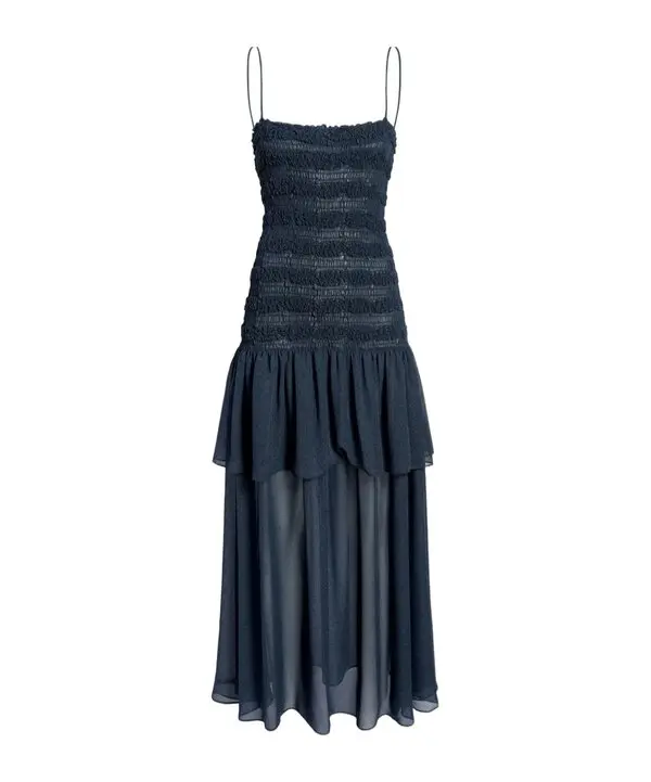 Proenza Schouler Michal Ruffled Midi Dress - Black