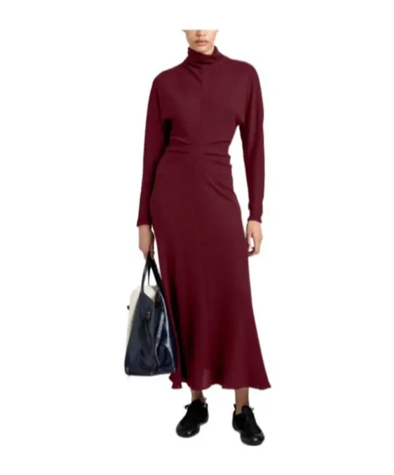 Proenza Schouler Soren Roll-neck Fine-ribbed Maxi Dress