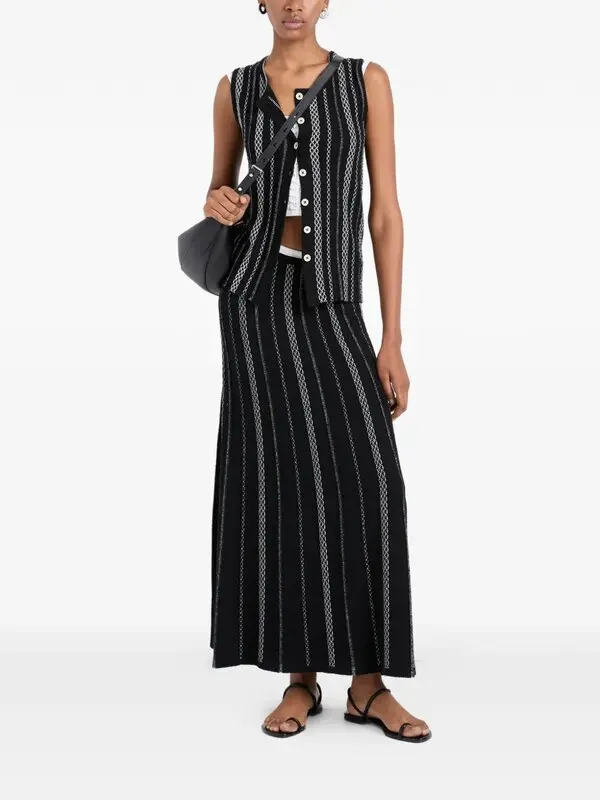 Proenza Schouler Morena Textured Maxi Skirt