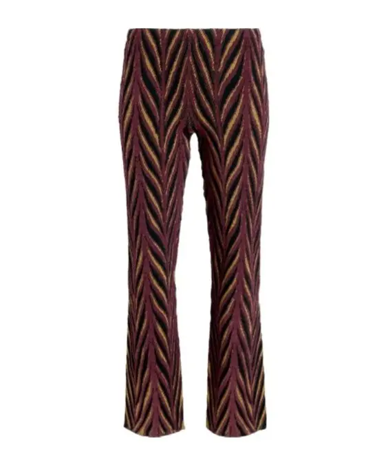 Proenza Schouler Amelia Marble Jacquard Trousers - Red
