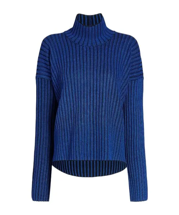 Proenza Schouler Elysia Ladder Stripe Sweater - Blue