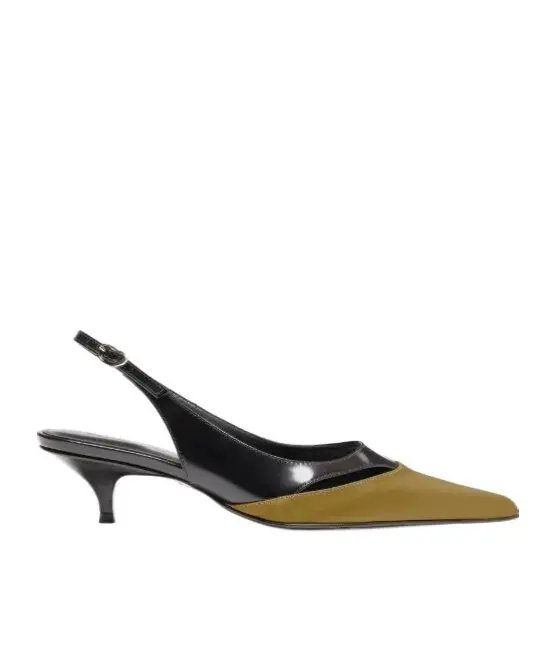 Proenza Schouler Slash Slingback Pumps - Black