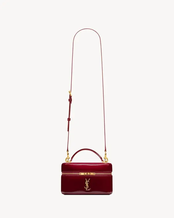 Saint Laurent Gaby Logo Cosmetic Bag - Deep Rose