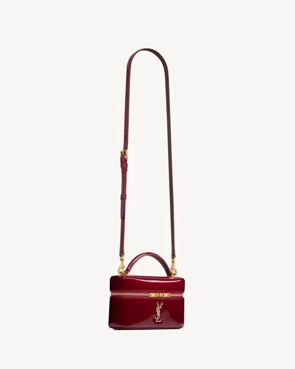 Saint Laurent Gaby Logo Cosmetic Bag - Deep Rose