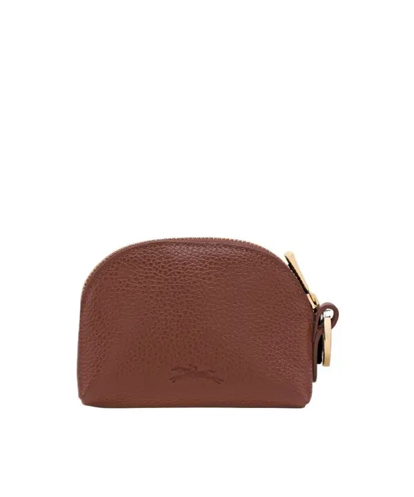 Longchamp Le Foulonne Coin Purse - Coffee
