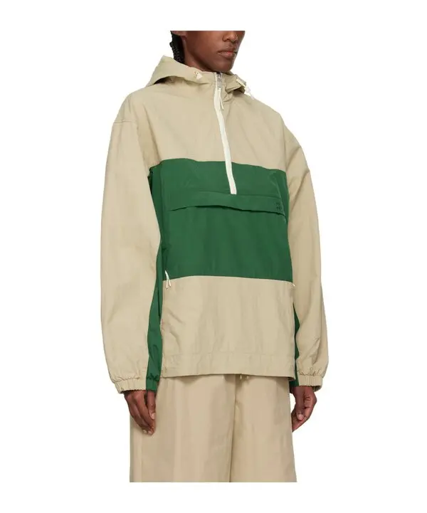 On Color-block Recycled Shell Jacket - Nude