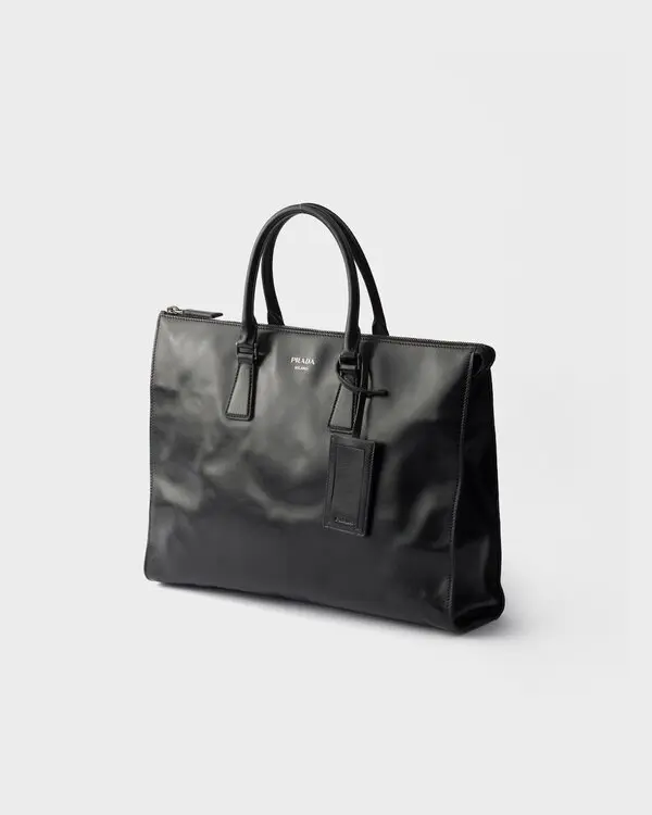 Prada Leather Tote Bag