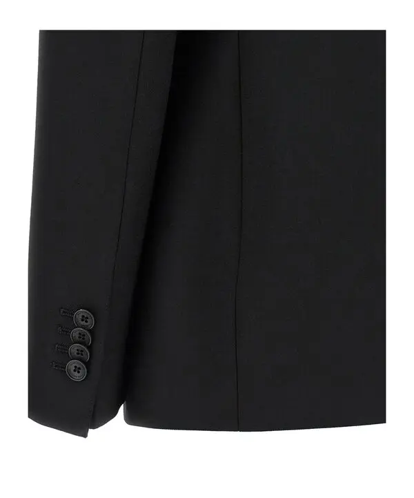 Tagliatore Double-breasted Virgin Wool Blend Blazer