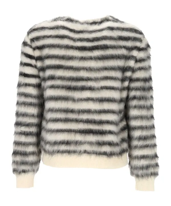 TOM FORD Striped Mohair-blend Cardigan