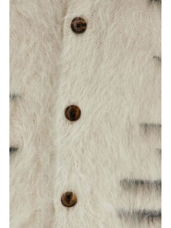 TOM FORD Striped Mohair-blend Cardigan