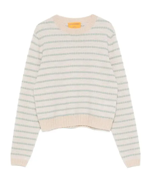 Guest In Residence Pebble Stripe Sweater - White