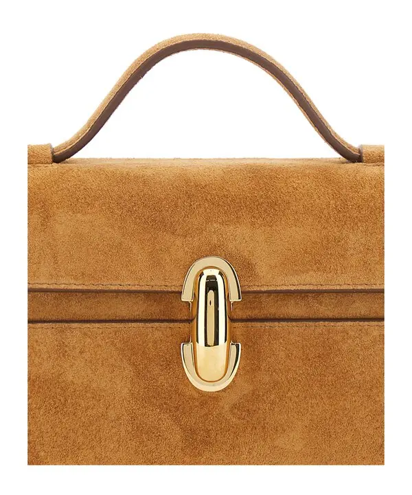 Savette Symmetry Slim Suede Clutch Bag