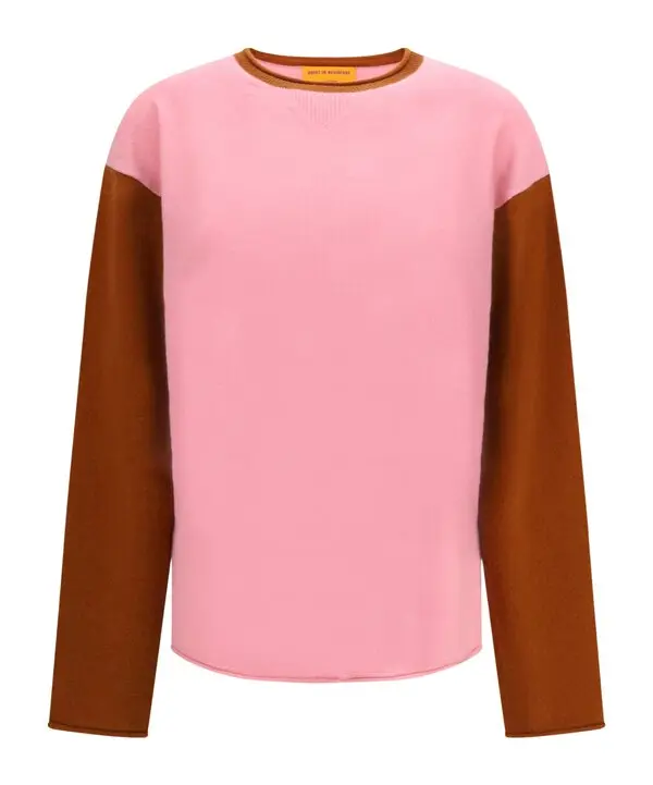 Guest In Residence Baseball Oversized Cashmere Sweater - Pink