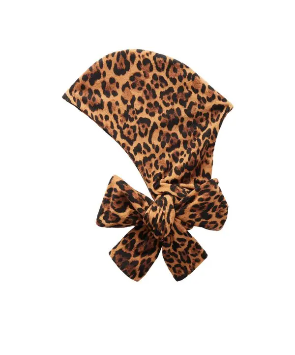 Anna Sui Animal-print Jersey Wrap Cap