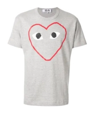 Play Comme Des Garcon Heart-print T-shirt - No