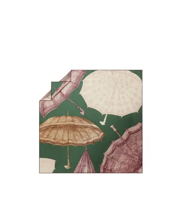Loro Piana Ombrelli Belli, Belli! Scarf - Pine/brown