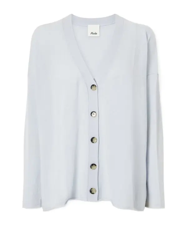 ALLUDE V-neck Cashmere Cardigan