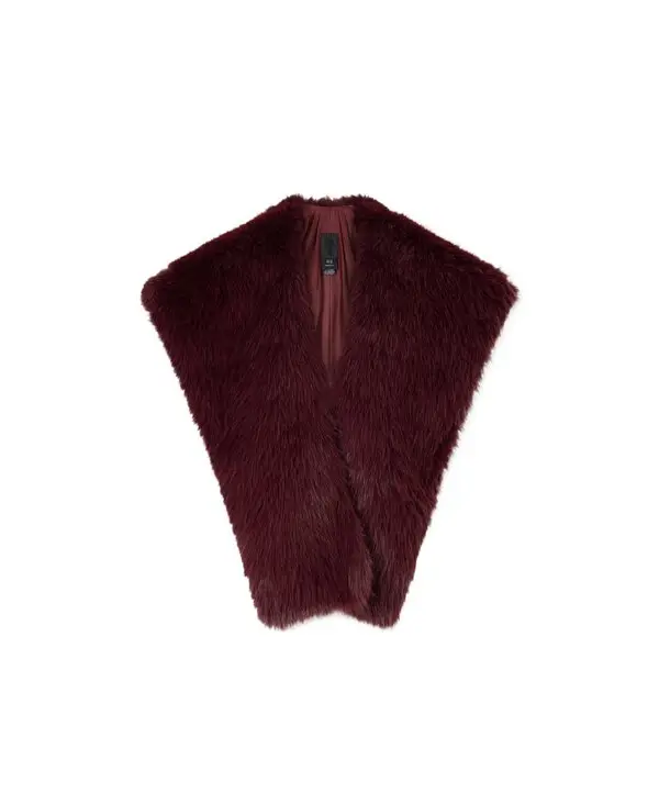 Anna Sui Oversized Plush Shawl - Brown