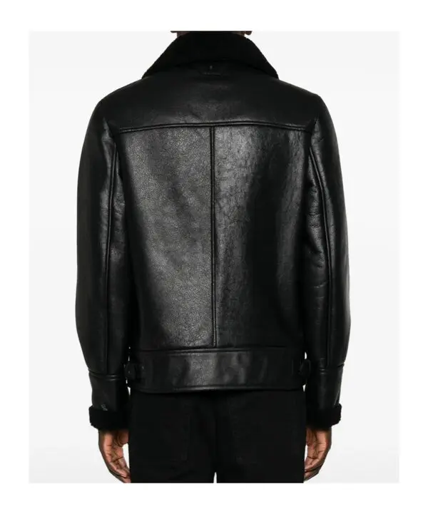 SALVATORE SANTORO Long-sleeved Leather Jacket