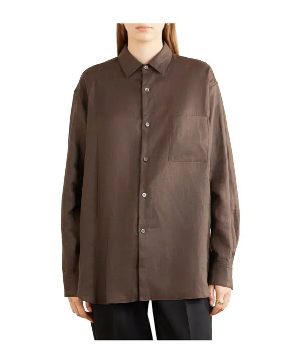 SSSTEIN Oversized Linen Shirt