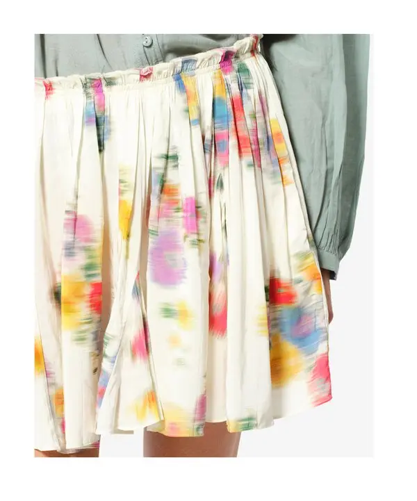 Isabel Marant Étoile Livy Printed Pleated Mini Skirt