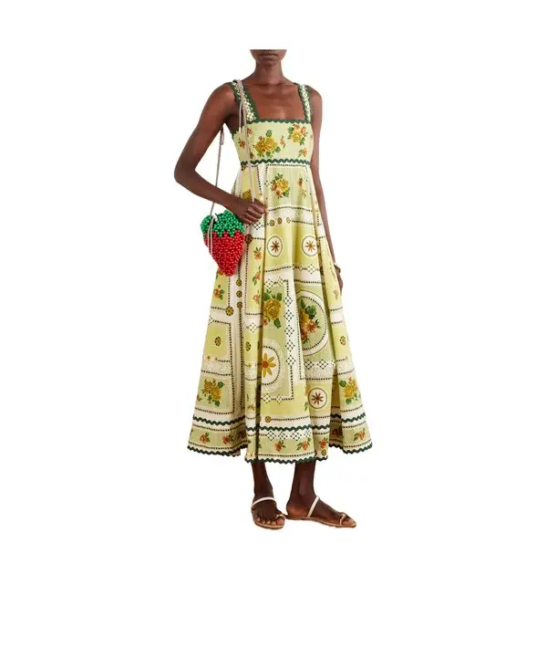 ALEMAIS Beaded Strawberry-shaped Belt Bag