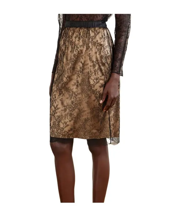 Carine Gilson Straight Lace Midi Skirt