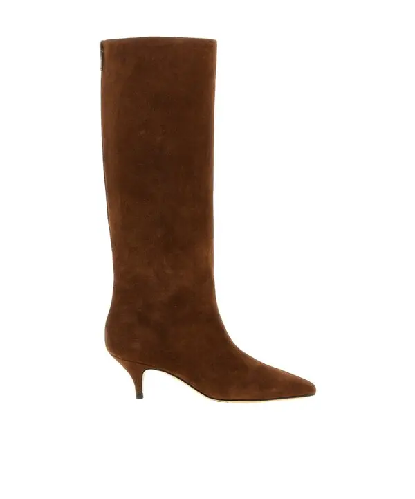 Fabiana Filippi Suede Kitten Heel Tall Boots