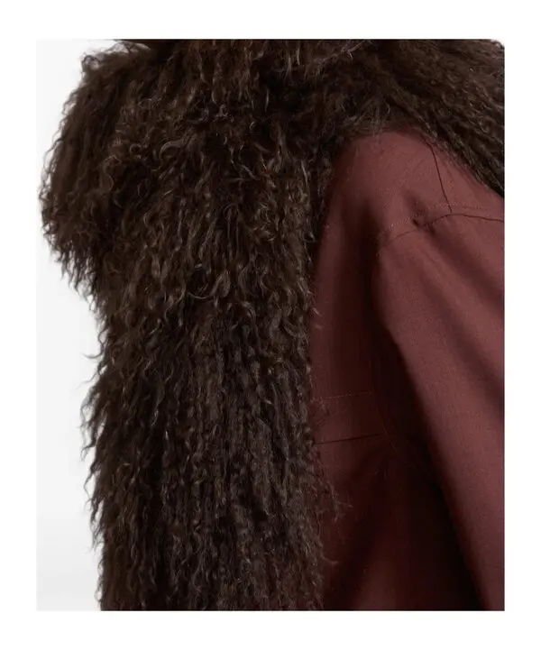 YVES SALOMON Mongolian Shearling Scarf