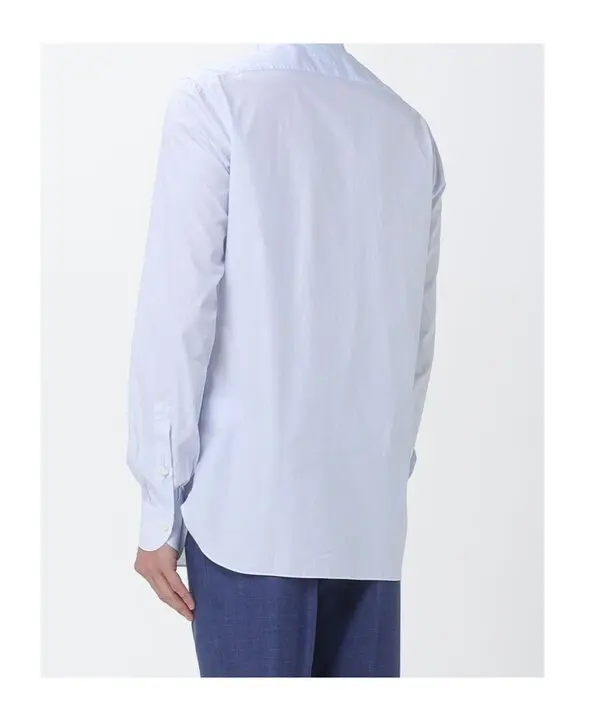 LUIGI BORRELLI Vertical-stripe Cotton Shirt