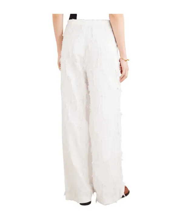 Proenza Schouler Jacquard-knit Cotton-blend Straight-leg Pants