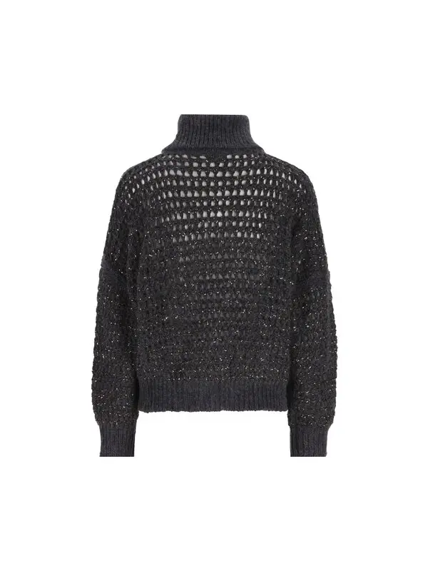 Brunello Cucinelli Dazzling Net Cardigan