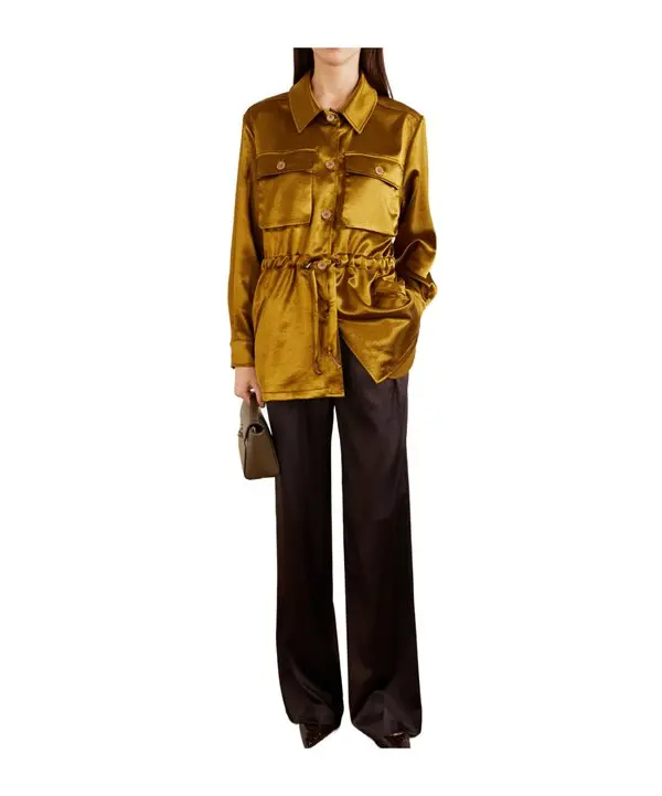 Giuliva Heritage Drawstring Satin Jacket